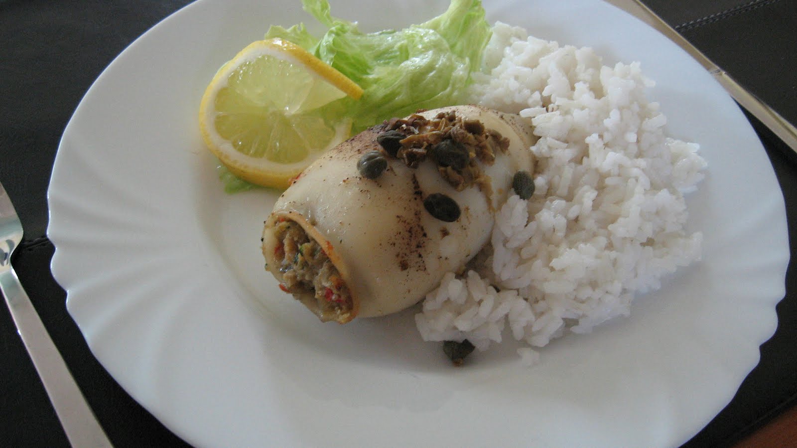 Pietų stalas: Įdaryti kalmarai