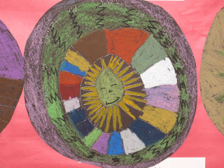 Lines, Dots, and Doodles: Aztec Suns, 1st Grade