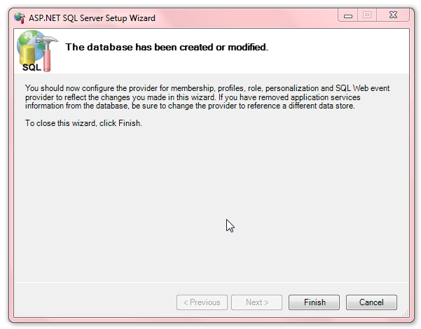 Create Membership Database Schema In Sql Server Create User Using Createuserwizard