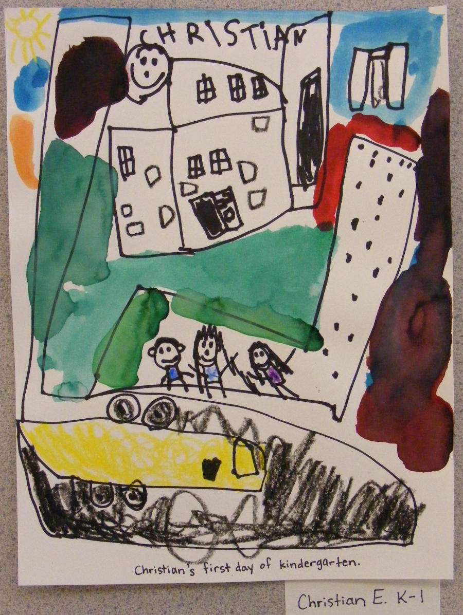 Suffield Elementary Art Blog!: Kindergarten First Day of School Paintings