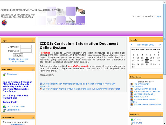 ElectronicComputer: CIDOS & Tunjuk Perasaan