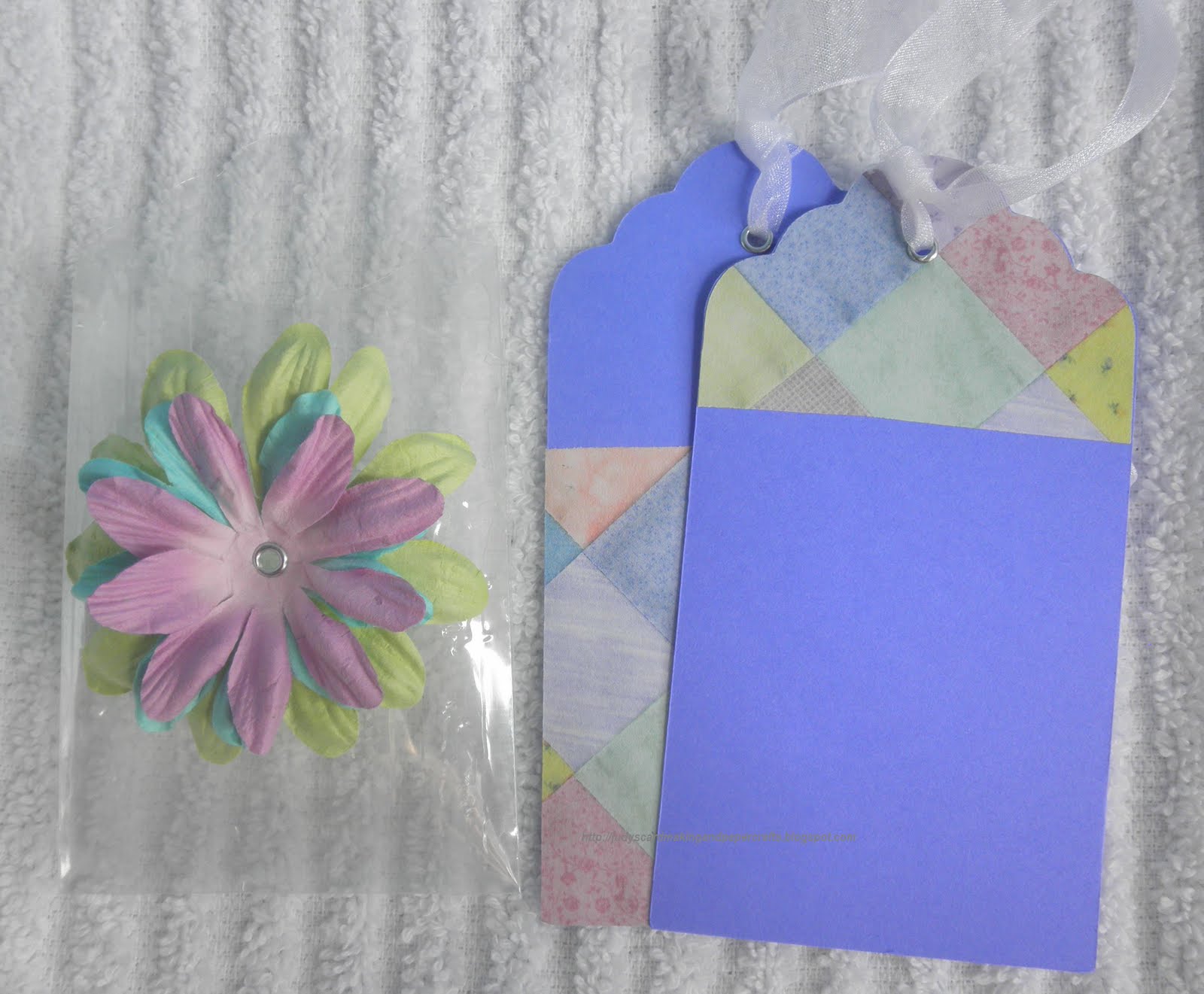 Judy's Handmade Creations: Clear tag pockets with tags!!