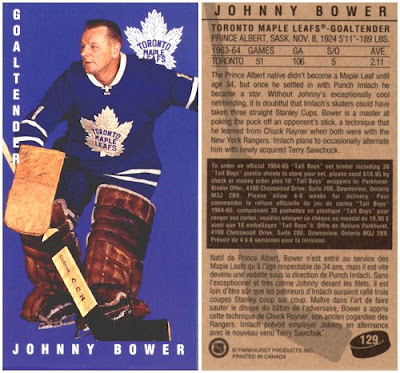 Vintage Leafs: Johnny Bower Card