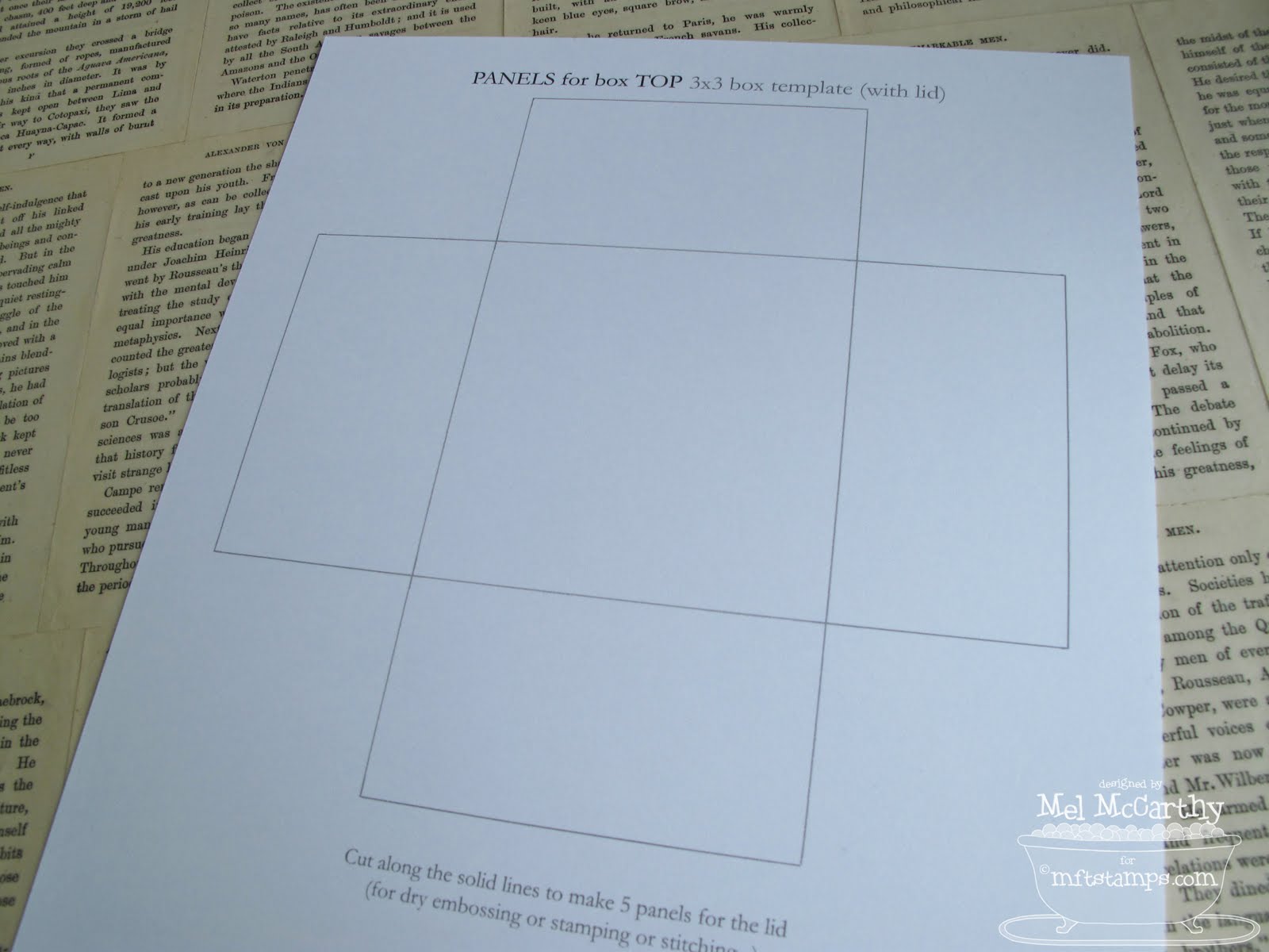 Mel Stampz: Baby Bump MFT--3x3 Box (pictorial)