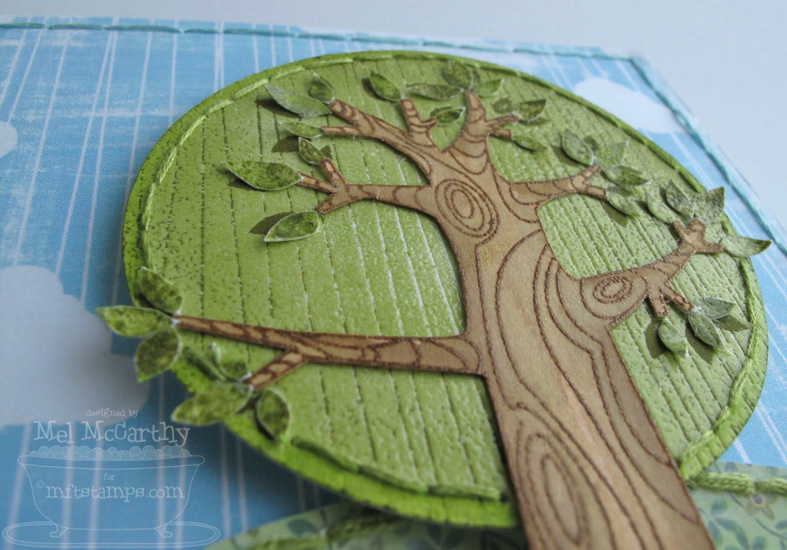 Mel Stampz: New MFT Set & Templates--- Sheltering Tree 4.5" box