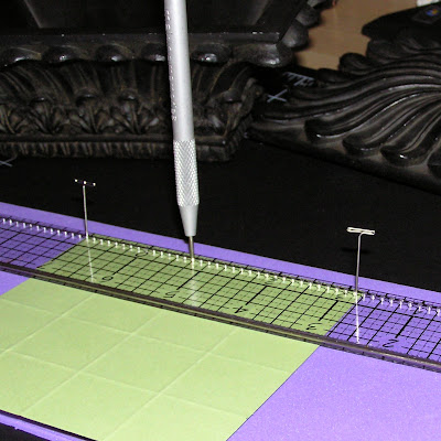 Mel Stampz: FAUX GRID Technique (sans scorepal) & Paper Piercing Trix