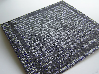 Mel Stampz: DIY text papers (Caardvarks Stamp Box colour challenge)