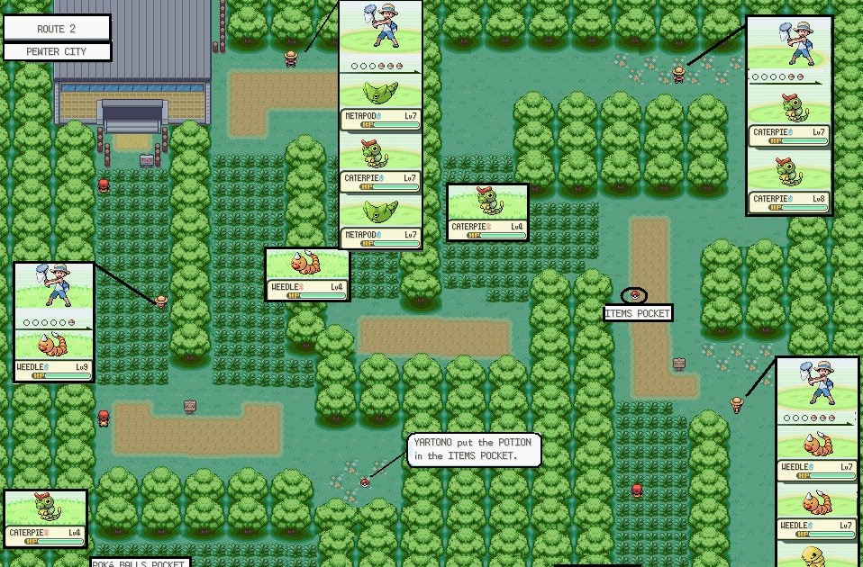 05 MAP Pokemon Leaf Green-Viridian Forest ~ Full Games