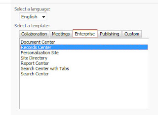 IT Diaries: How to setup & configure a Records Center in Sharepoint 2007