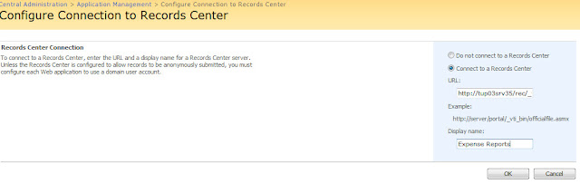 IT Diaries: How to setup & configure a Records Center in Sharepoint 2007