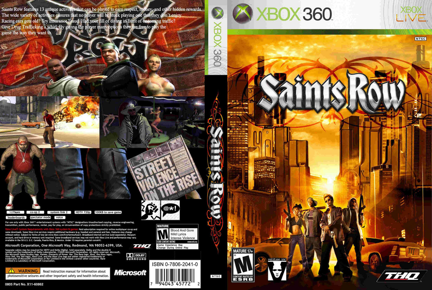Games Covers: Saints Row - Xbox 360