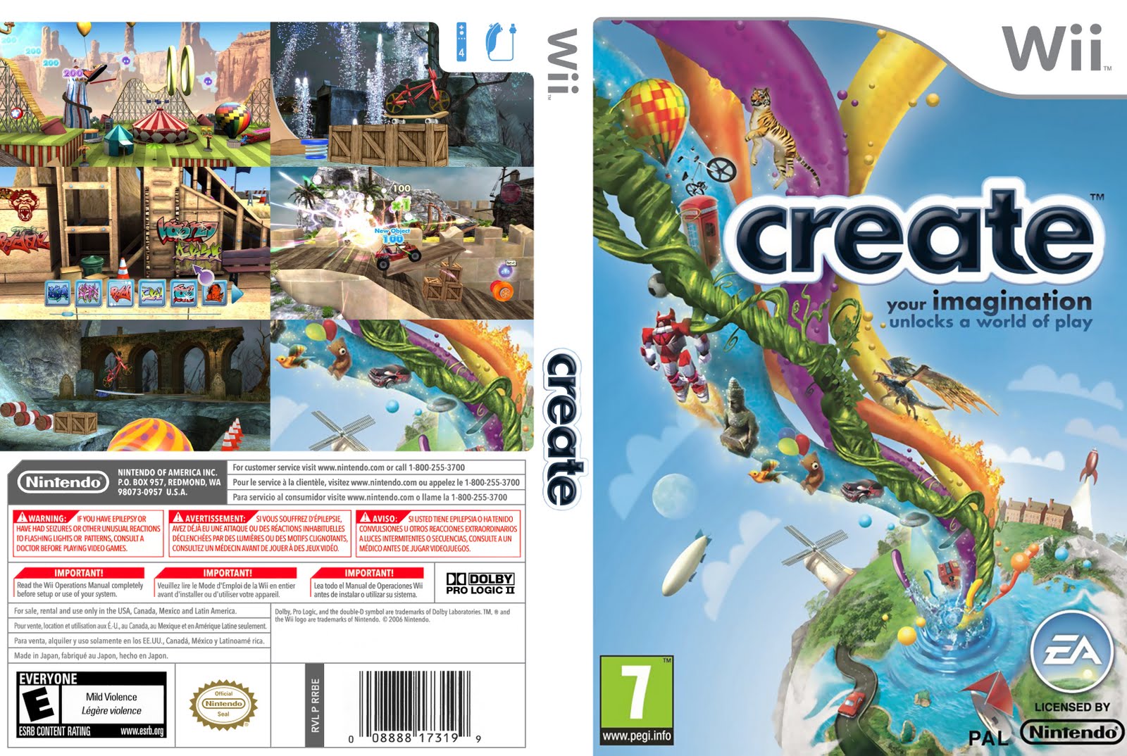 Games Covers: Create - Wii