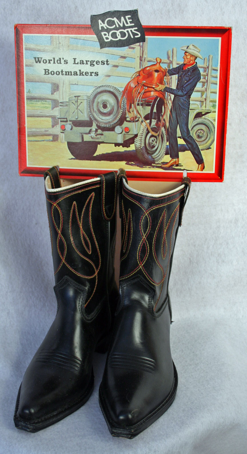 Ballyhoo Vintage News: Acme Cowboy Boot Ad Campaign