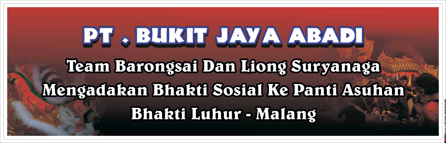 smart advertising: Spanduk PT. BUKIT JAYA ABADI