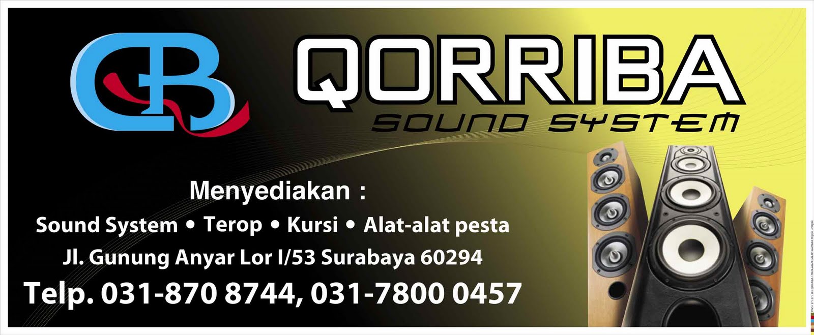 smart advertising: Spanduk Qorriba Sound System