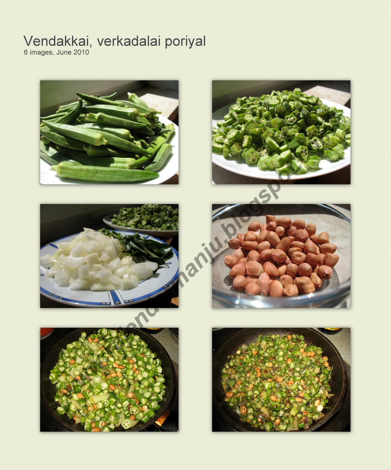 Life is beautiful !!!: Vendakkai, verkadalai varuval / Bendakaya, palli ...