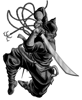 Shamus Beyale's Art: Ninja Jump!