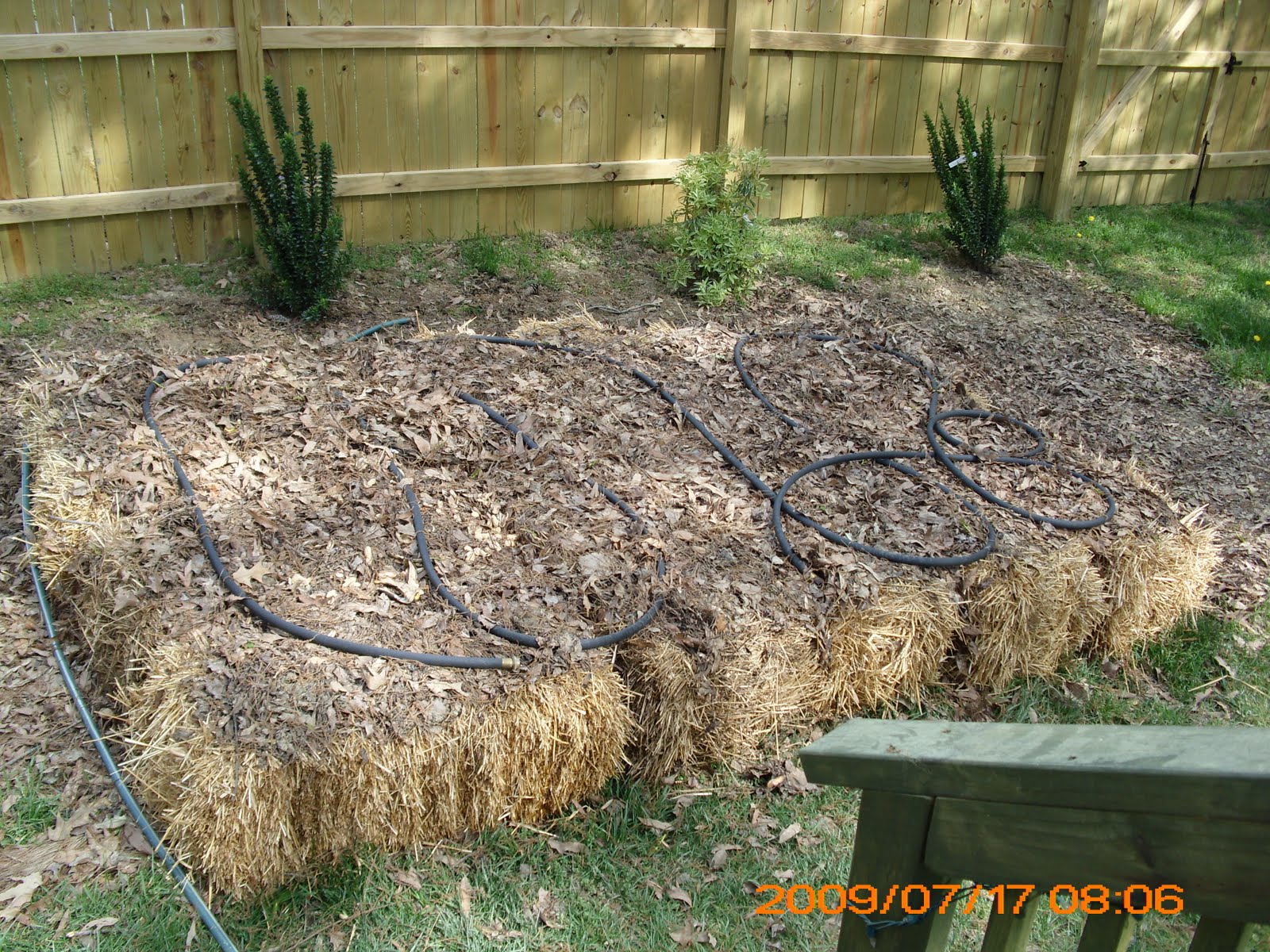 Sharon's Straw Bale Garden