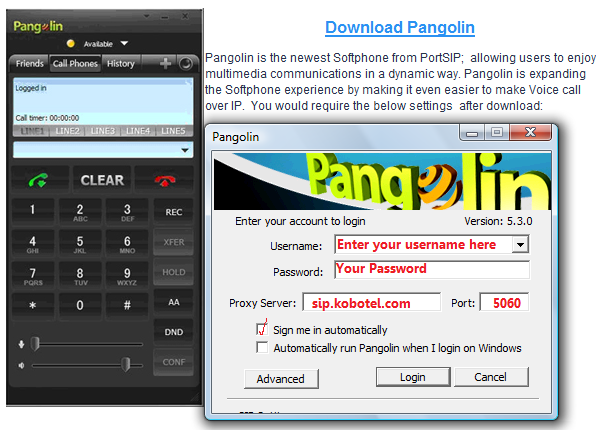 Voip Information: Pangolin Voip