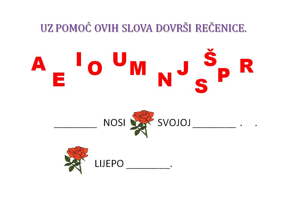 Zlatna djeca: Učimo slova: R