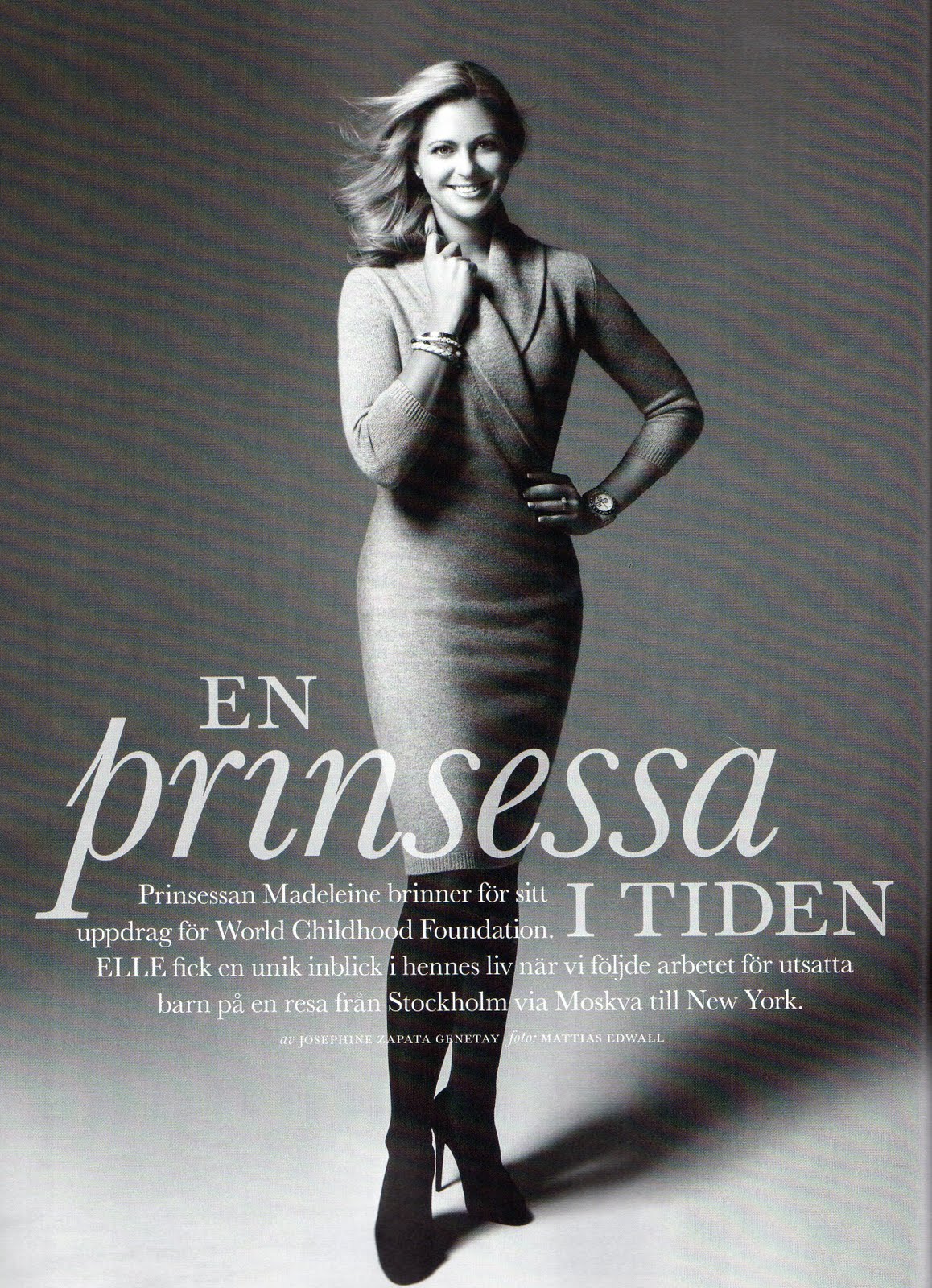 Princesses watchers: La princesse Madeleine en couverture du Elle suédois
