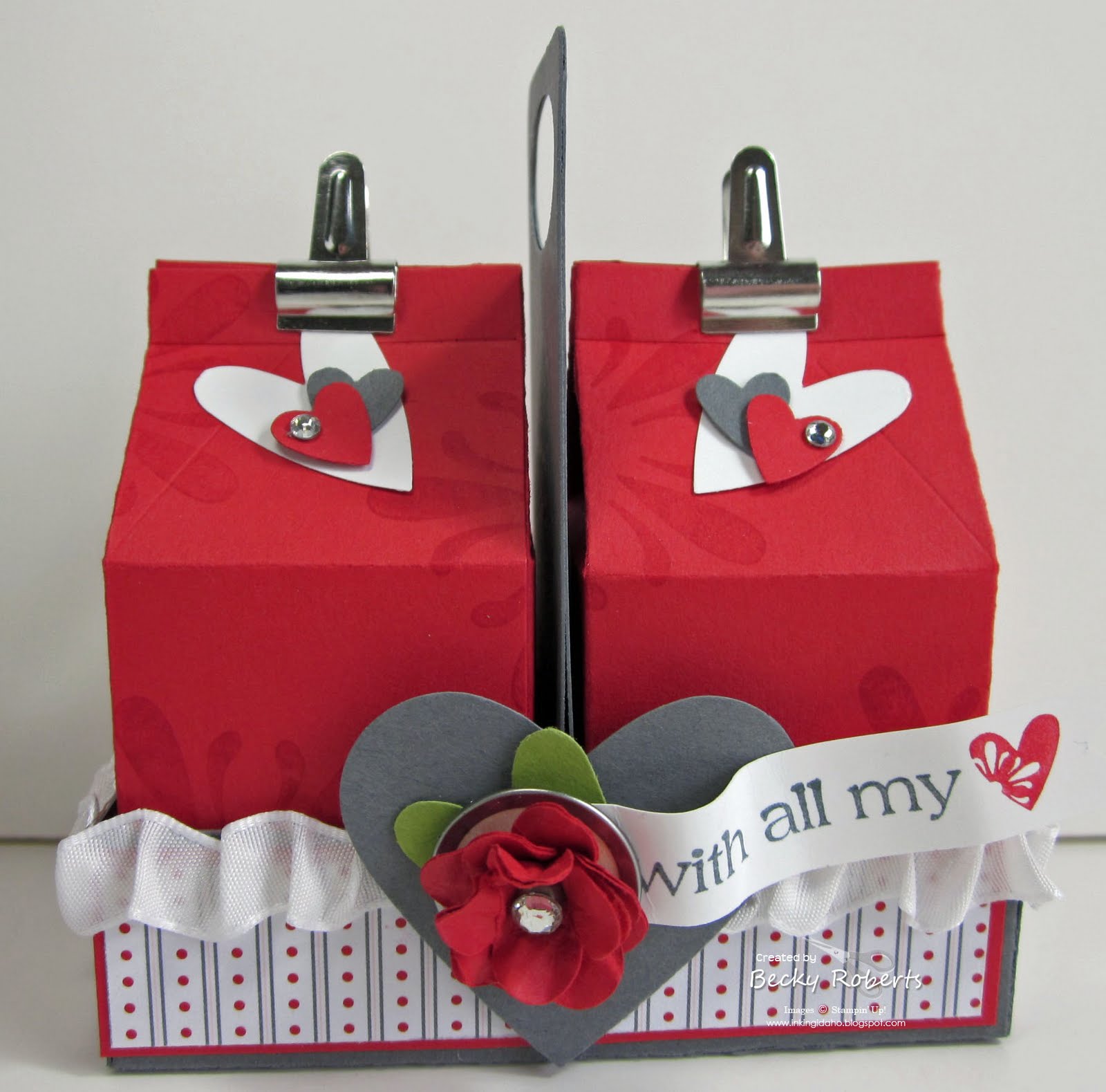 Inking Idaho: Mini Milk Carton Valentine