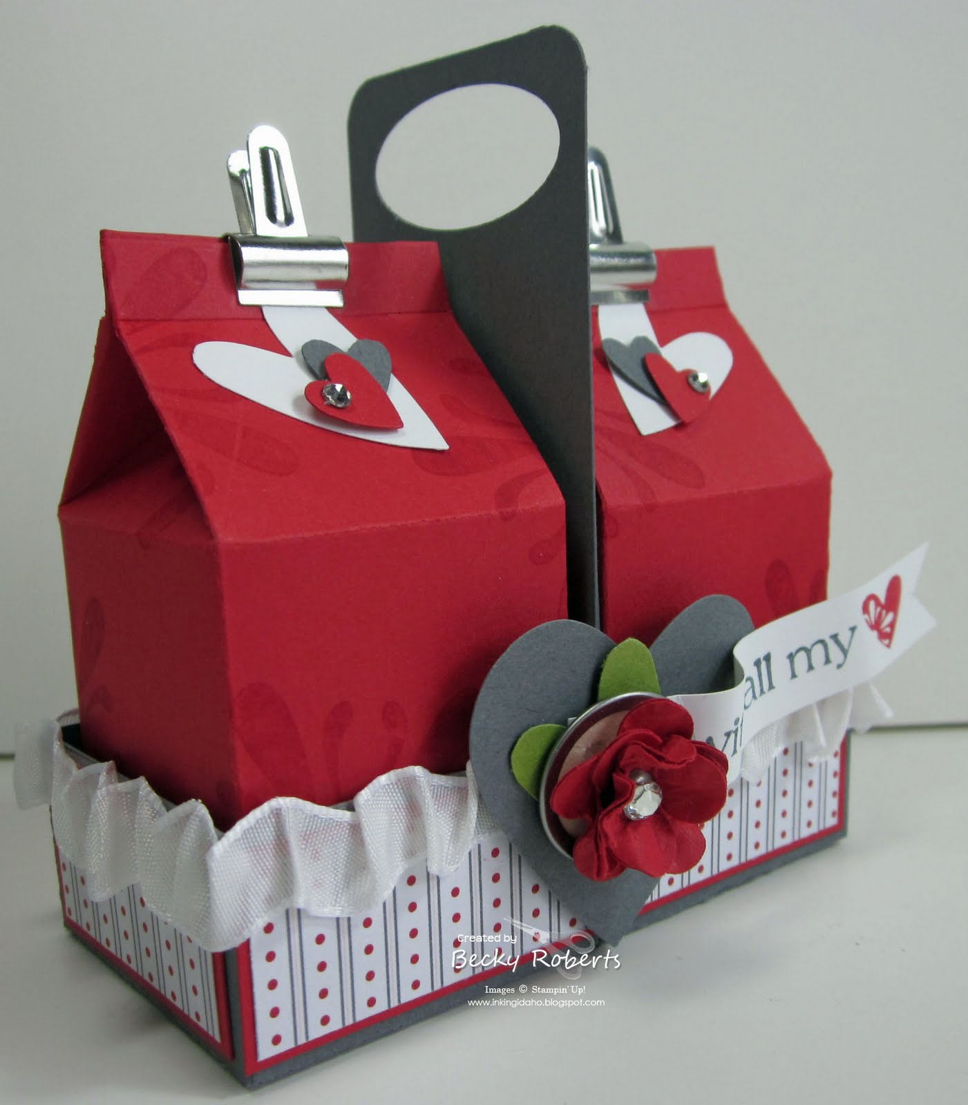 Inking Idaho: Mini Milk Carton Valentine