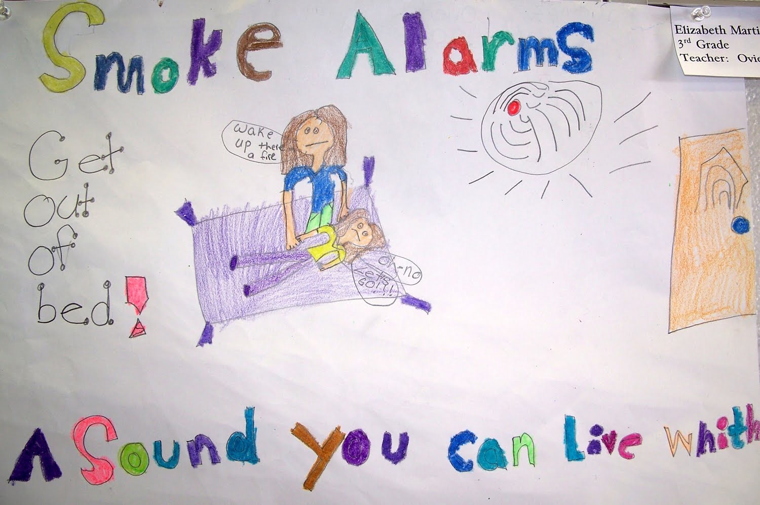 Art with Mrs. Parks: 3rd Grade Classroom Fire Safety Poster Winners
