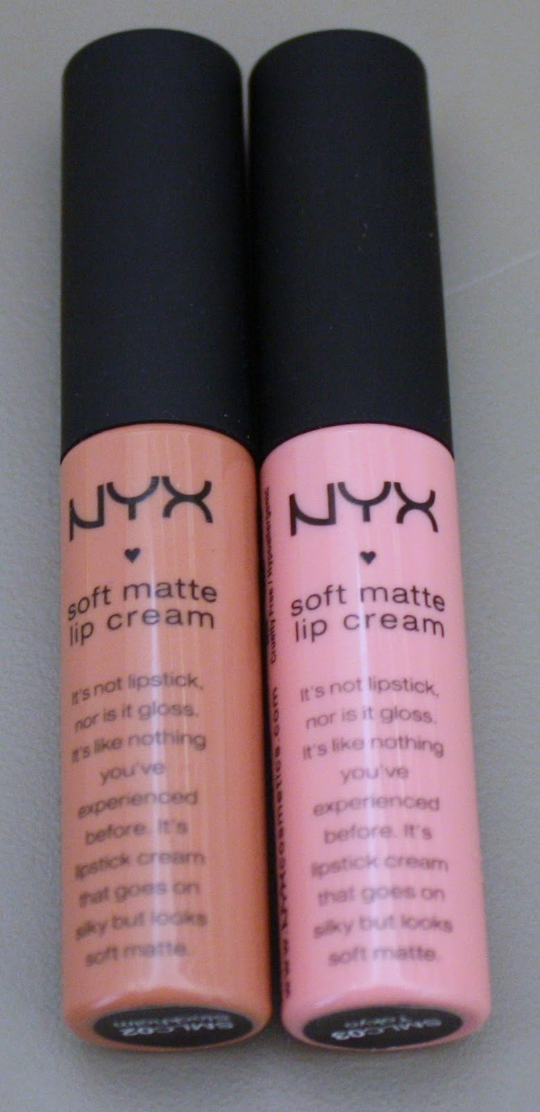 Miss Prissypants: Swatches: NYX Soft Matte Lip Cream in Tokyo and Stockholm