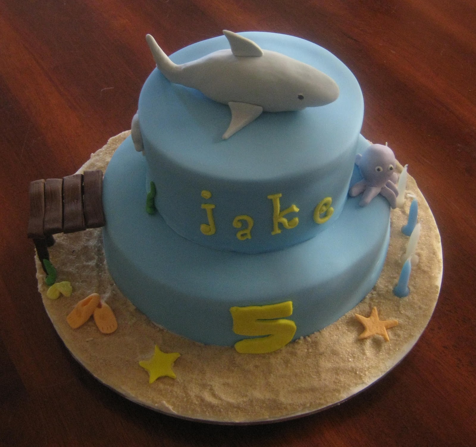 Baked by Kate: Jake's shark cake