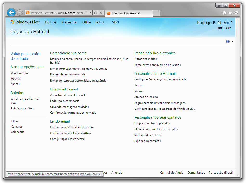 Guarutech: Faça o Hotmail mostrar suas mensagens após o login.