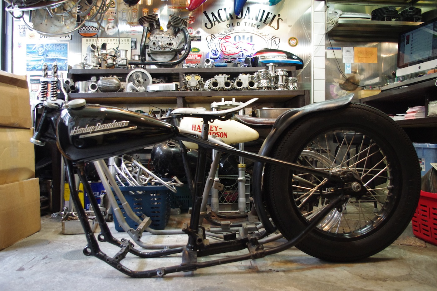 JUNK-MOTOR: original bobber fender "BLACK"
