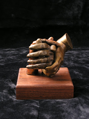Tim Bunton Sculpture: Hand Portraits
