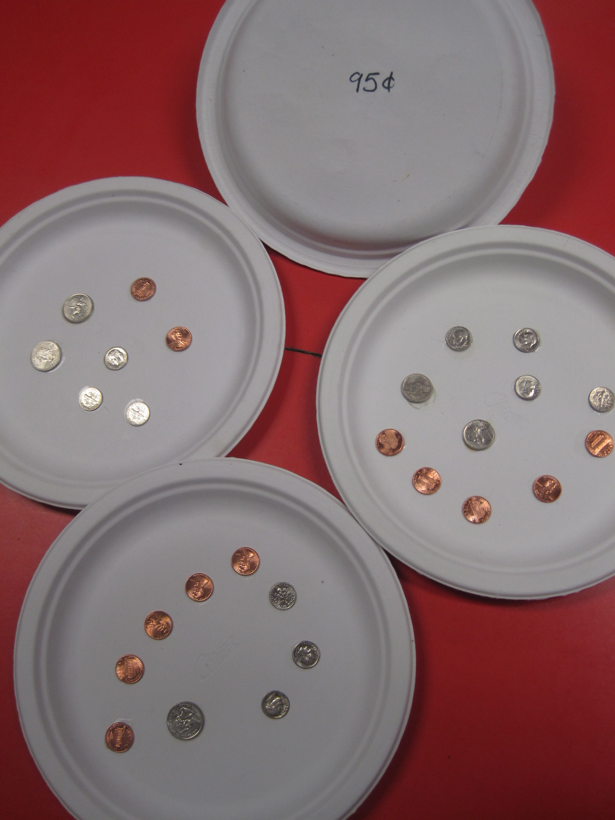 Math Center Ideas: Money Plates