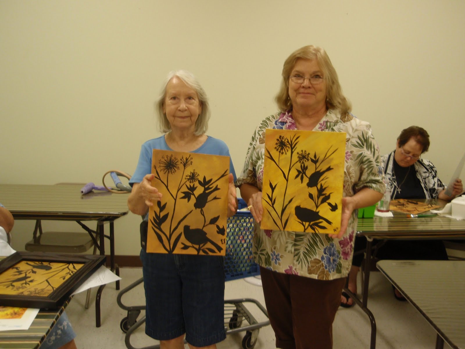 Steph's Paint Studio: Bird on a Branch Silhouette Class 07/06/10