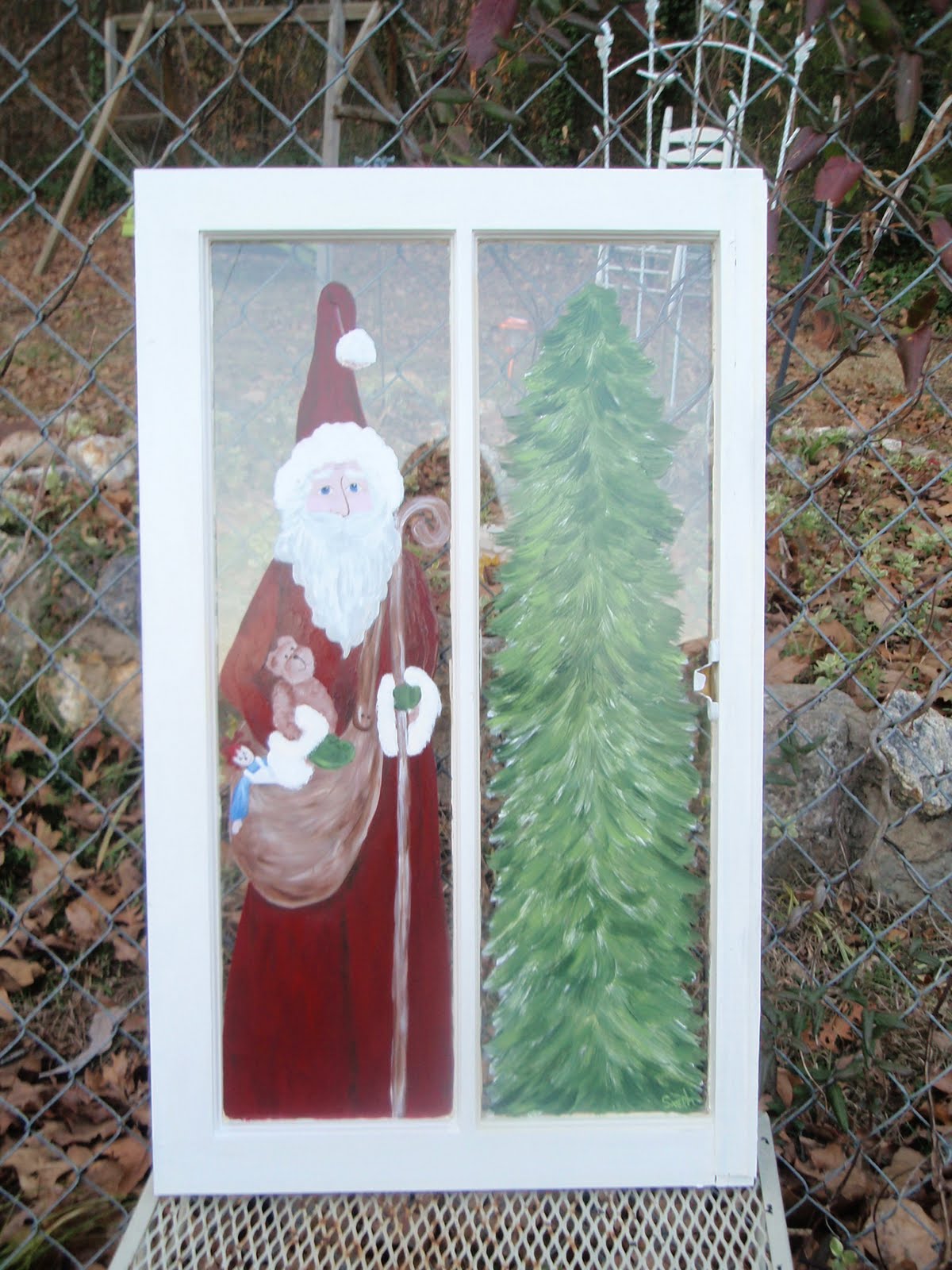Steph's Paint Studio: Old World Santa Window