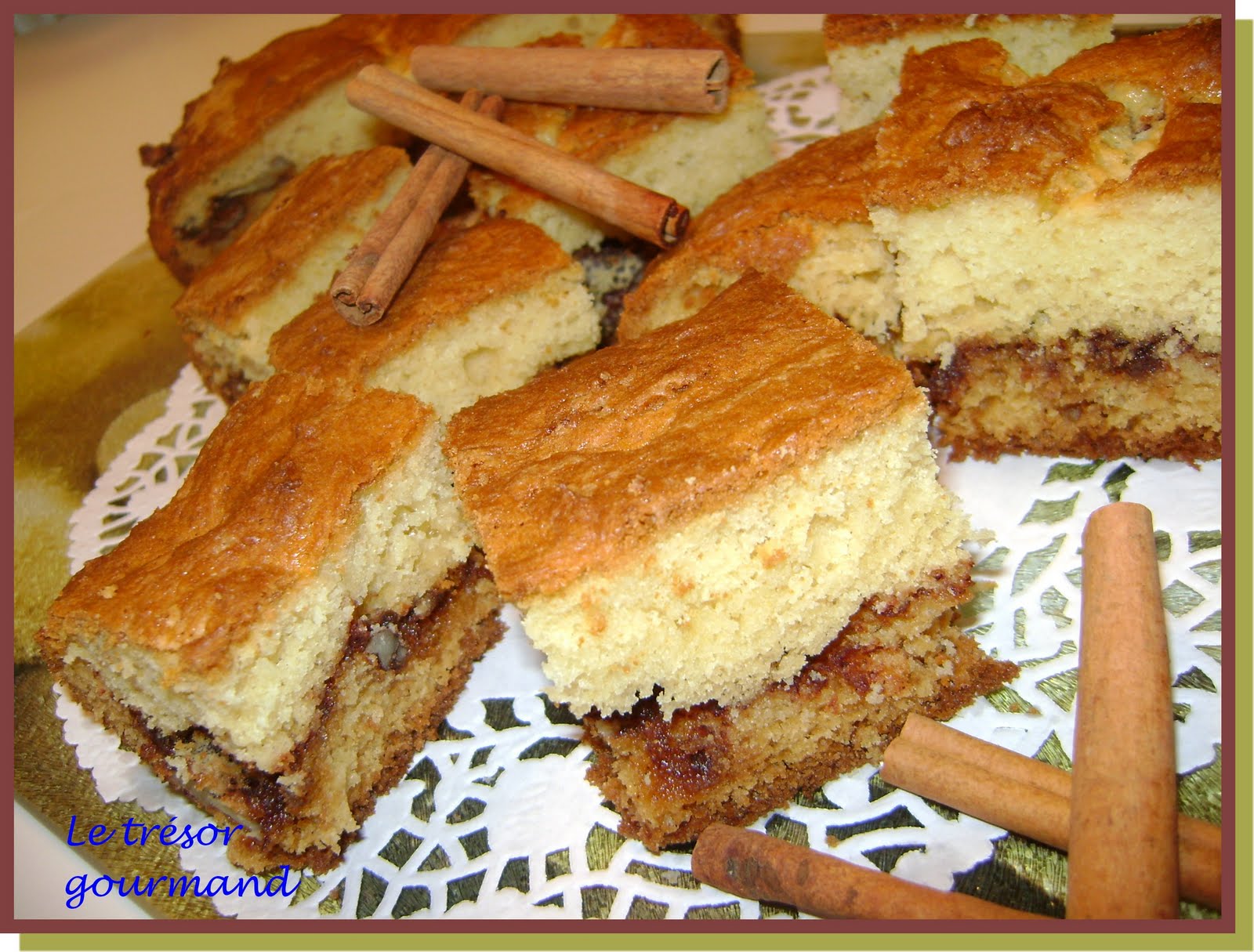 LE TRÉSOR GOURMAND: GÂTEAU À LA CANNELLE