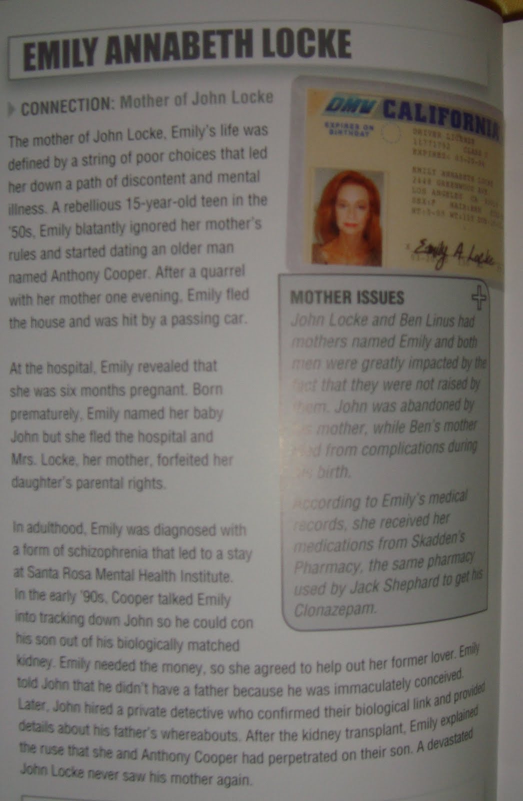 My Journey Through The LOST Encyclopedia: Emily Annabeth Locke