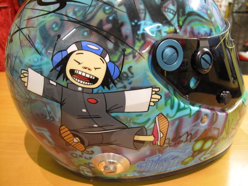 JLF Designs: Gorillaz Helmet.