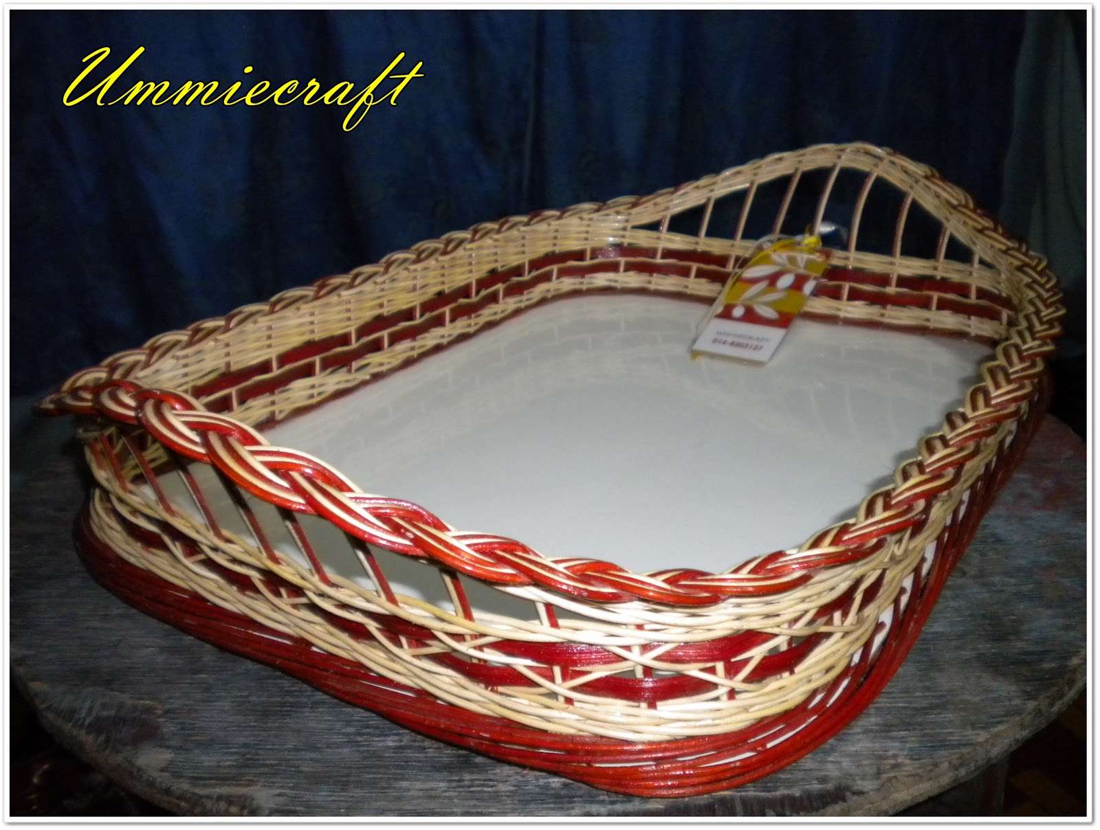 HASIL SENI KRAFTANGAN: DULANG AIR anyaman rotan