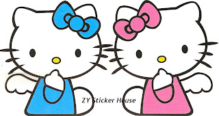 ZY Sticker House: New Arrivals!!! Hello Kitty Vinyl Window Sticker