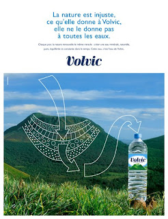 Projet de dossier sur l'eau: Affiche publicitaire de Volvic.