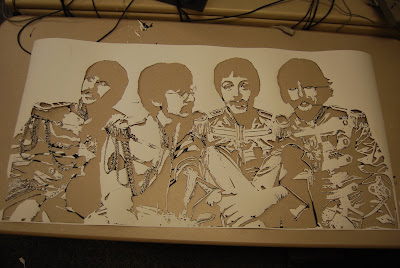 Spicolli Design: Beatles Stencil Painting