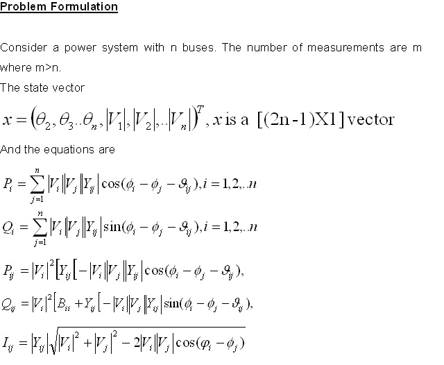 Power Power System State Estimation Part 1