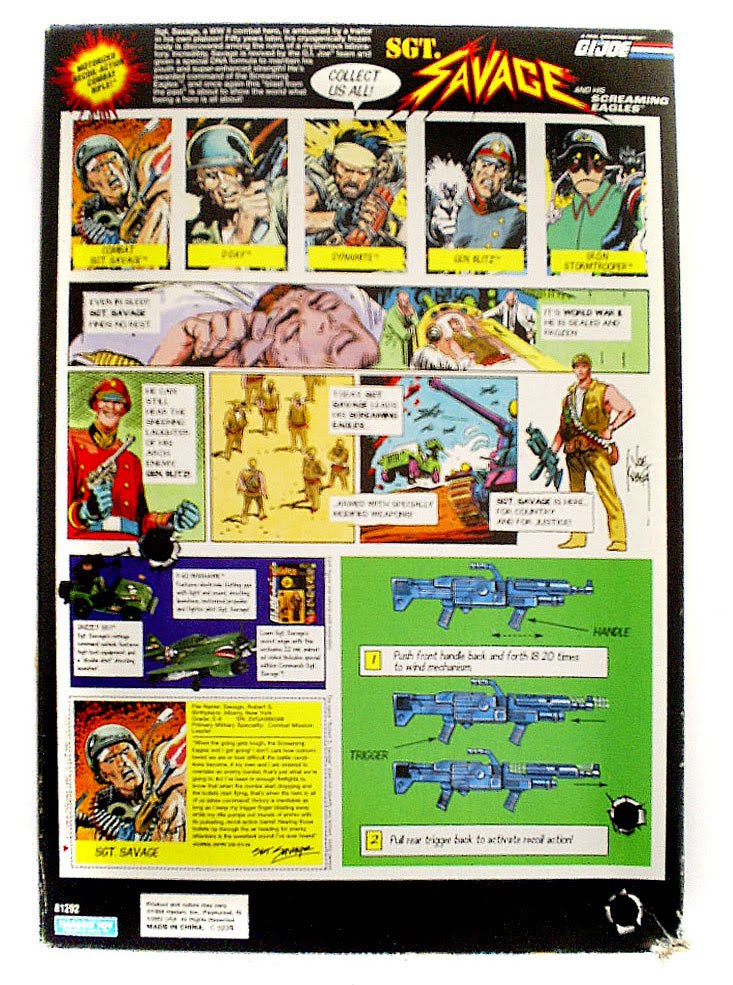 GiJoe EL REAL HEROE AMERICANO: • SGT.SAVAGE "1994" ( Sergeant Leader )