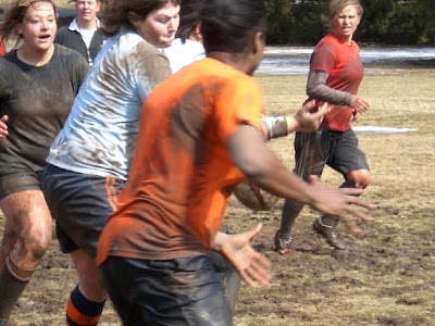 Illinois Women's Rugby: Mud fight breaks out into a rugby scrimmage