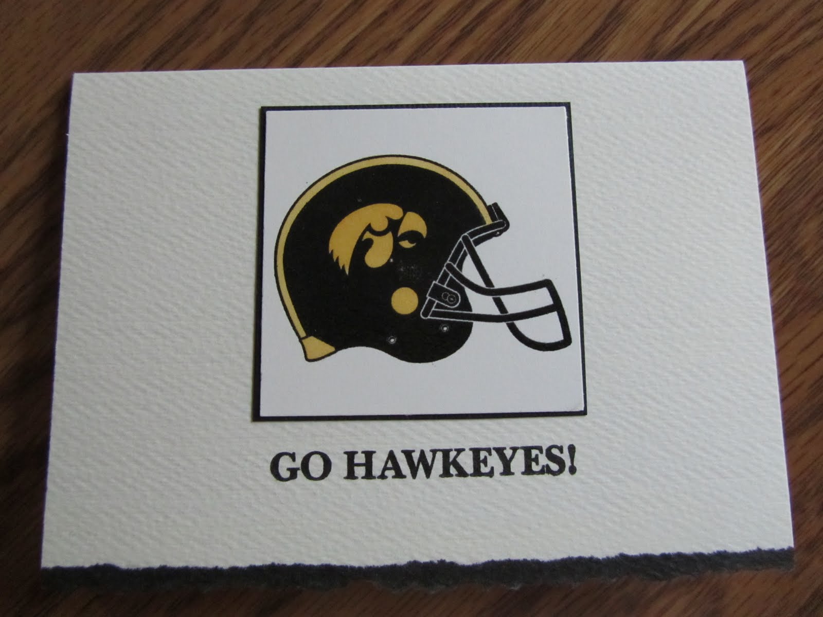 Let's Make A Card!: Iowa Hawkeyes Stamp Set!