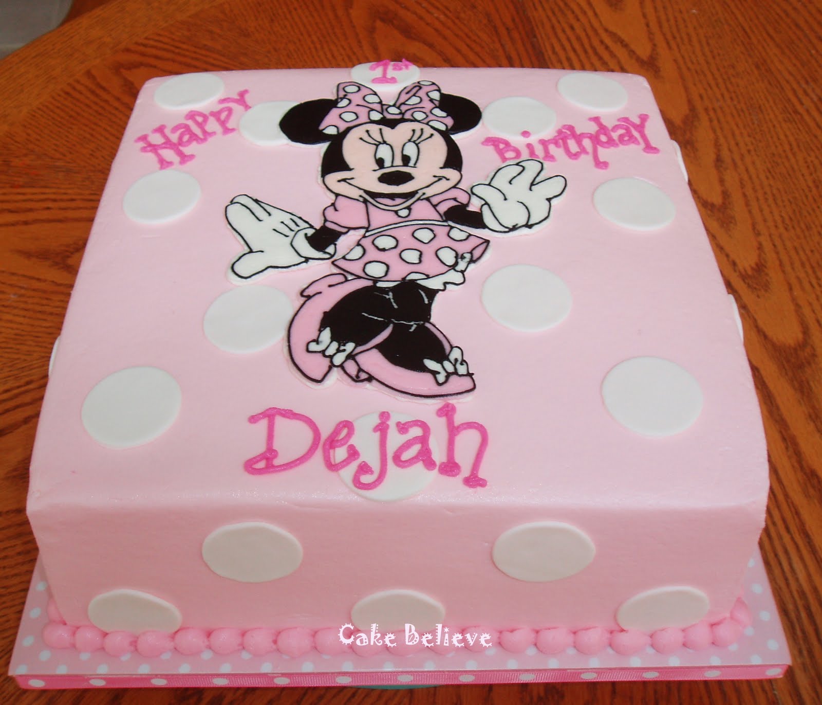 Cake Believe: Minnie First Birthday
