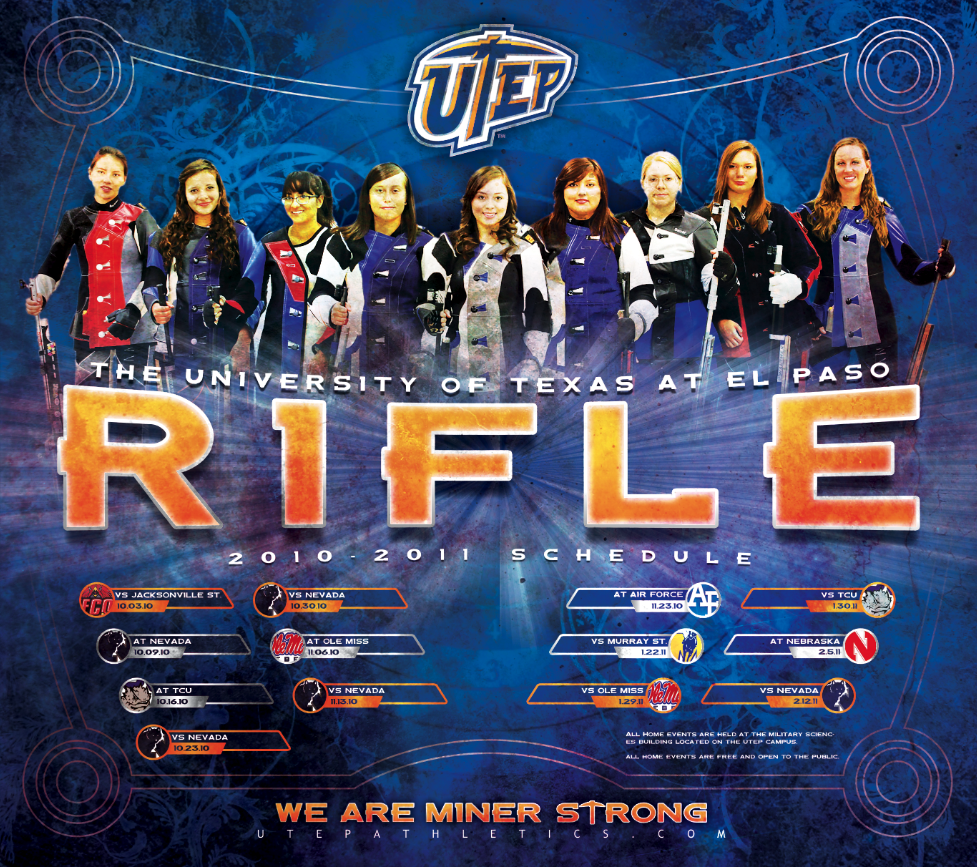 Highway28: 2010-2011 UTEP Rifle Poster