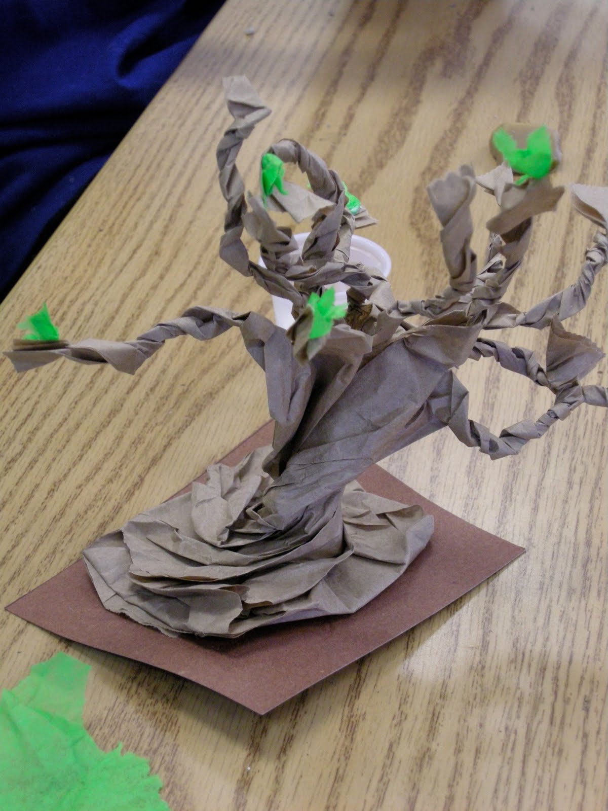 Art at Wealthy: Paper Bag Trees